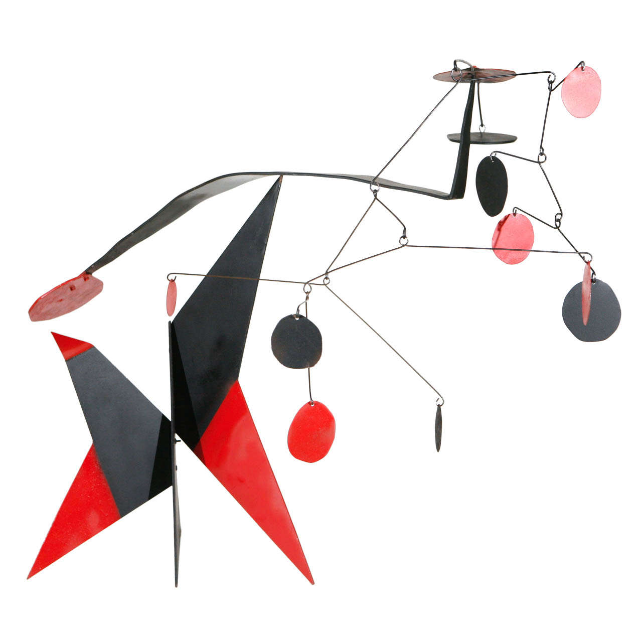 Geometric Constructivist Table Sculpture Composed of Thick Steel ...