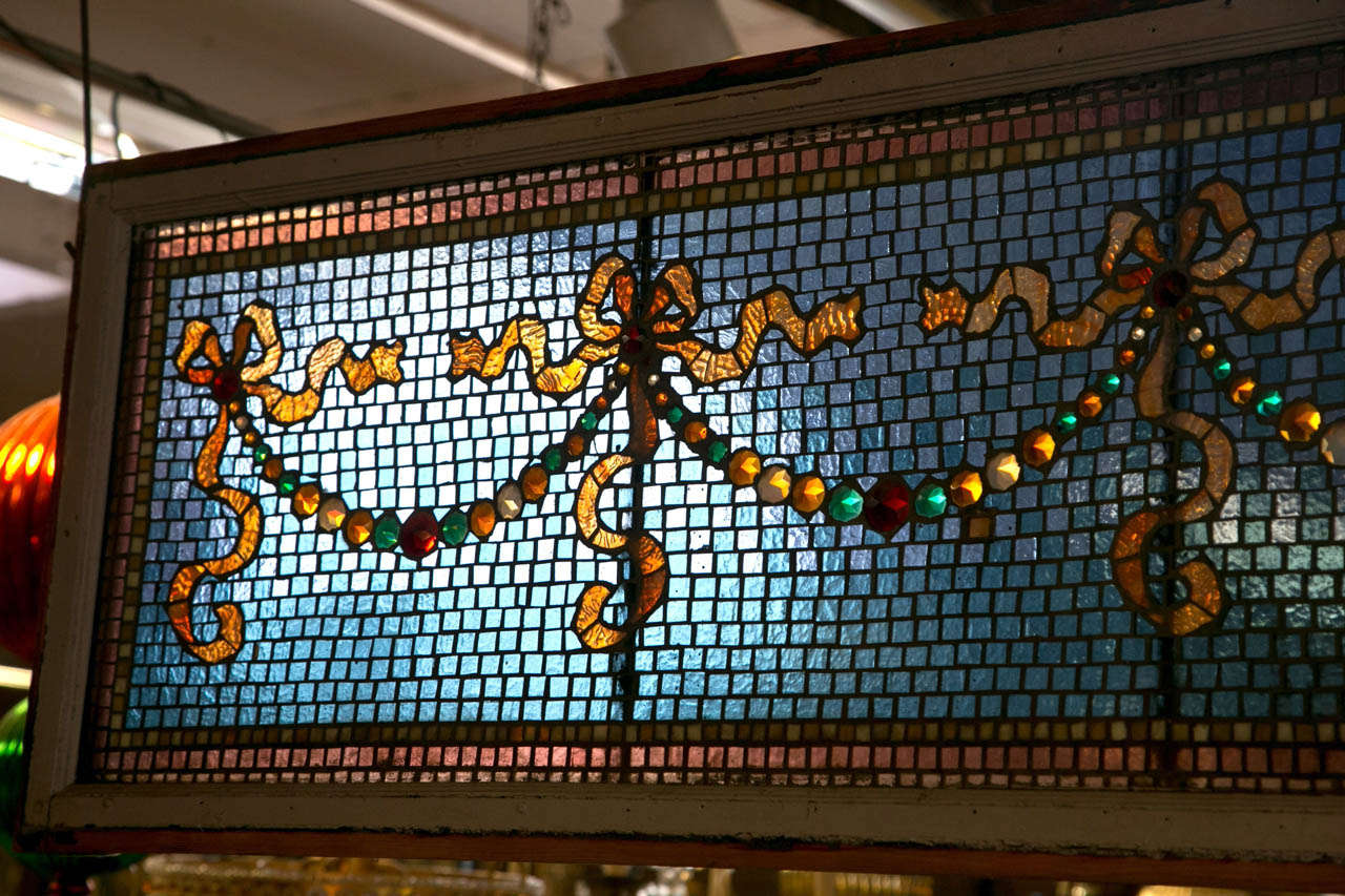 Antique Mercury Mosaic Stain Glass Windows at 1stDibs