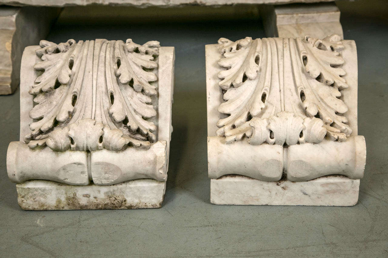 Antique Marble Corbels / Brackets at 1stDibs