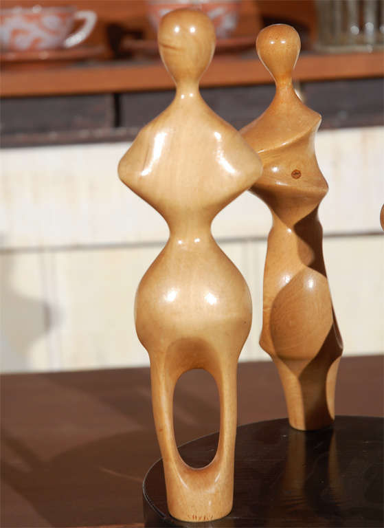“High Self - Potential Reunion” Wood Figures by Don Saxby at 1stDibs