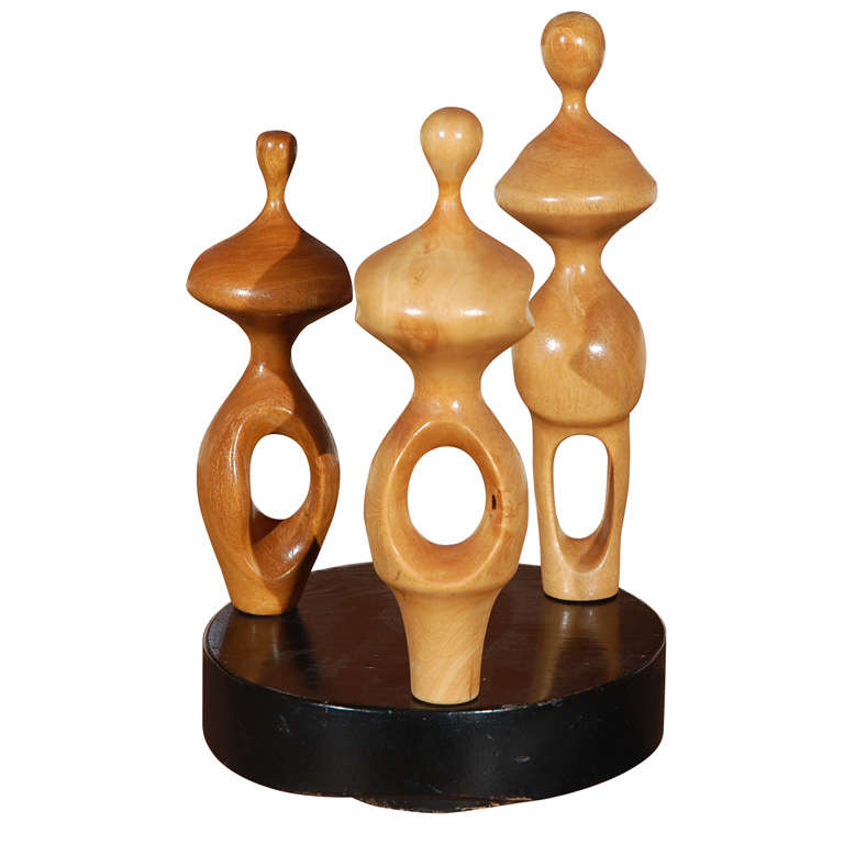 “High Self - Potential Reunion” Wood Figures by Don Saxby at 1stDibs