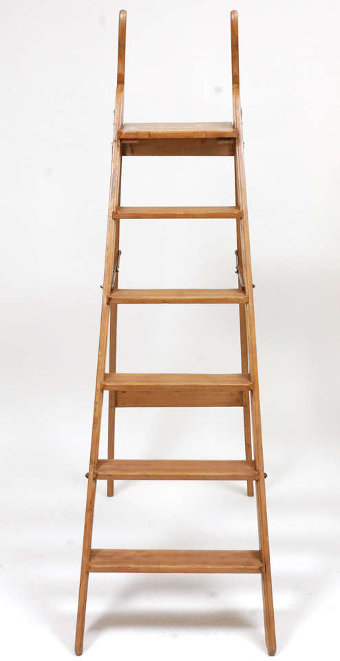 Antique English Library Ladder at 1stDibs | antique library ladders ...