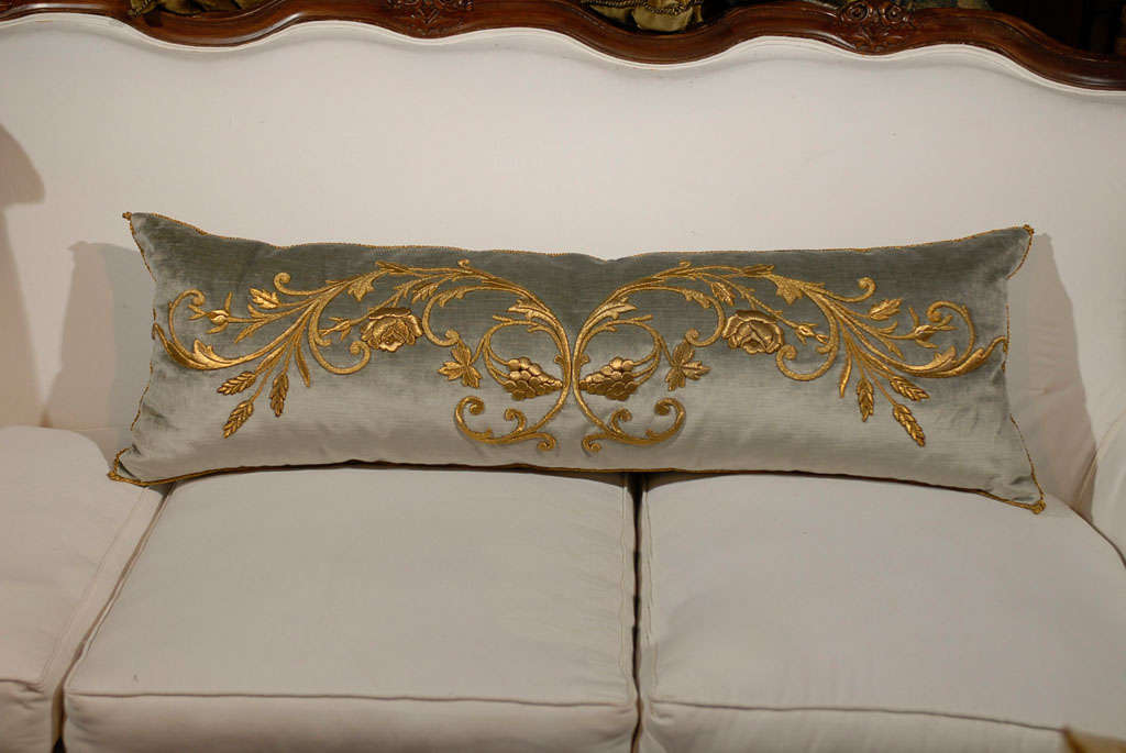 Antique Raised Gold Metallic Embroidery at 1stDibs