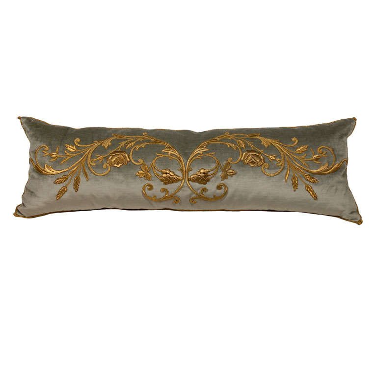 Antique Raised Gold Metallic Embroidery at 1stDibs