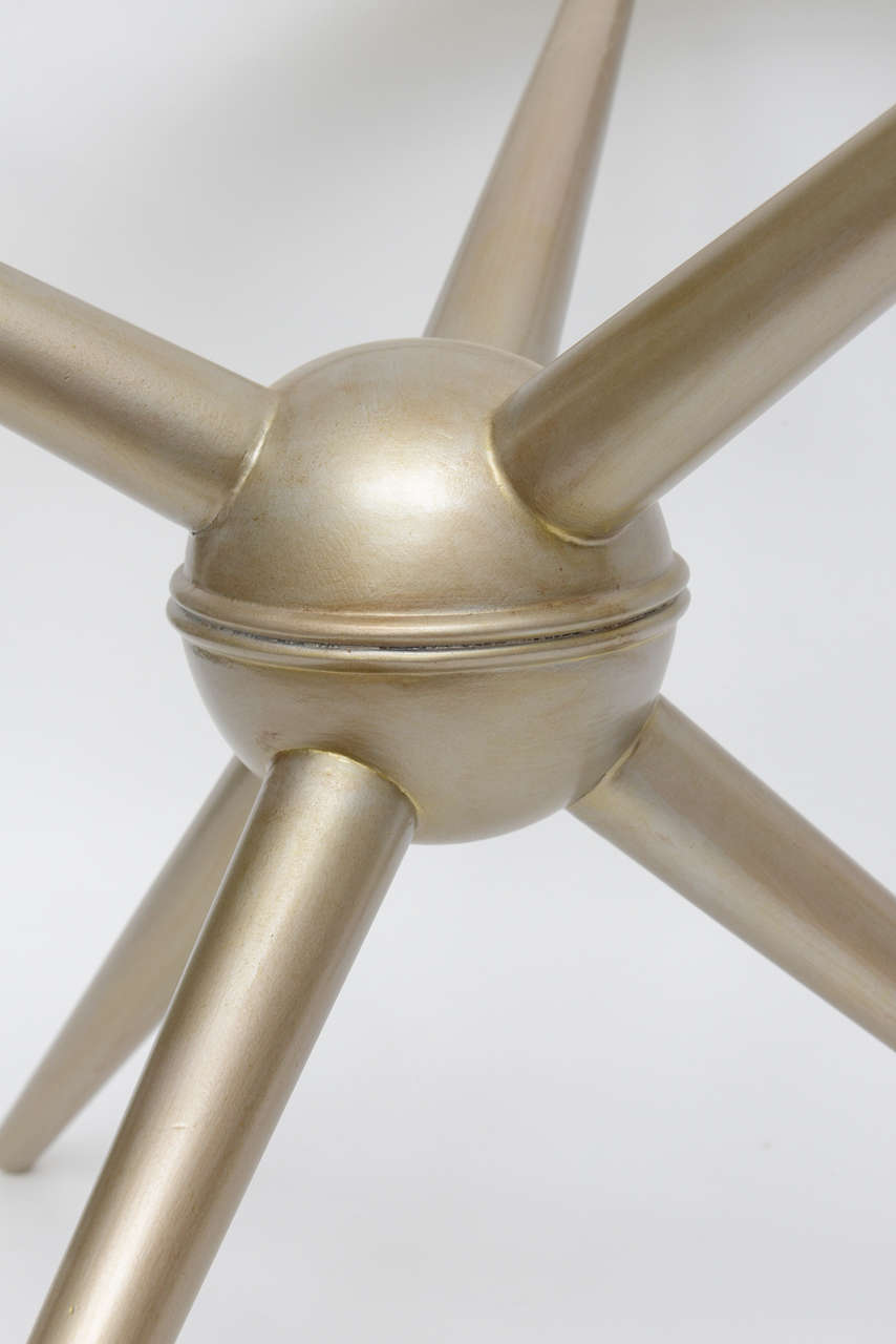 Italian Space Age Mid-Century Modern Sputnik Wood Glass Side Table For ...