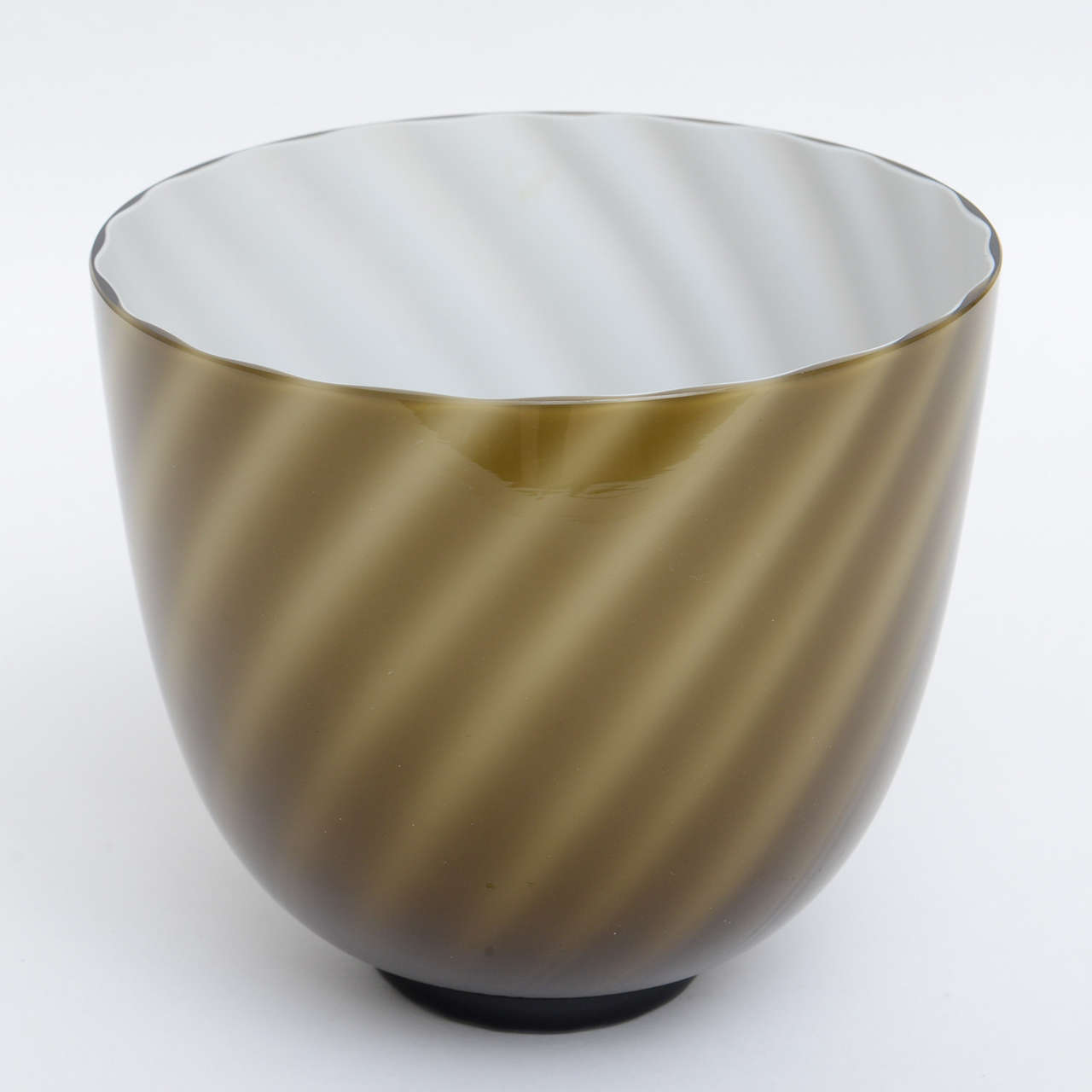 Tommaso Barbi Murano Swirl Vase For Sale at 1stDibs