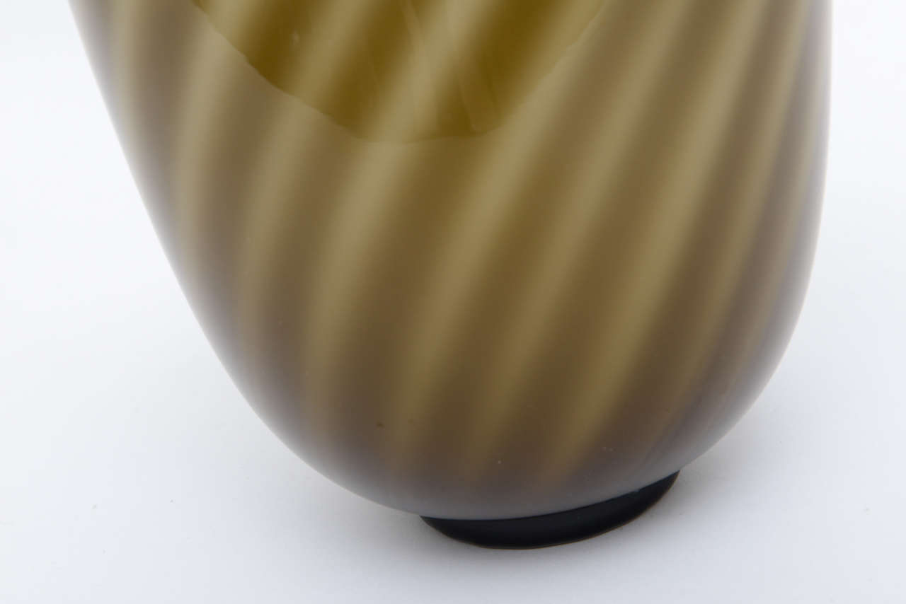 Tommaso Barbi Murano Swirl Vase For Sale at 1stDibs