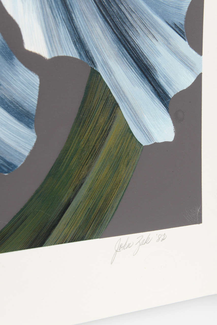 1982 Award Winning Signed and Numbered Prints Blue Orchid by John Zak ...
