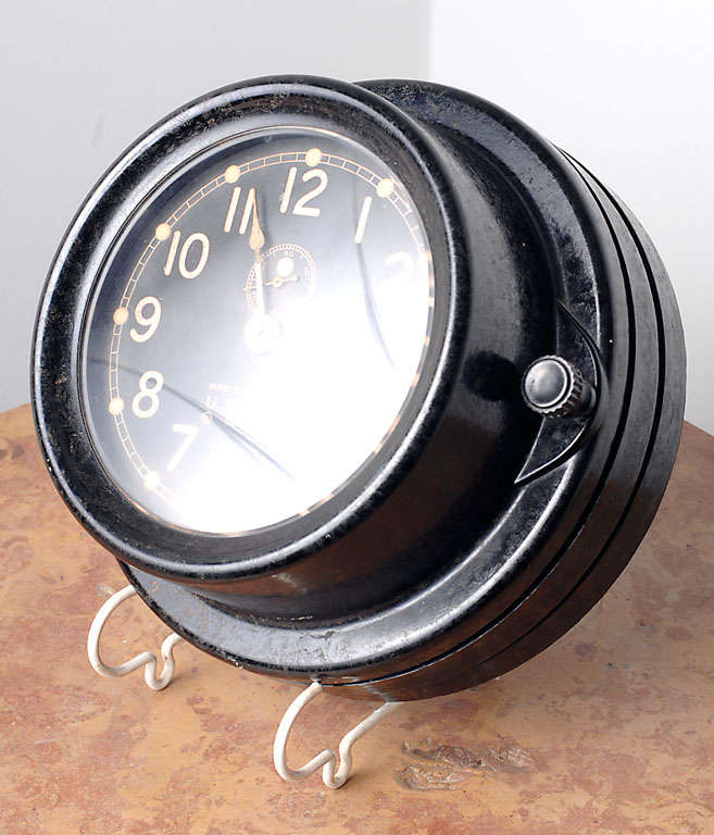 US Navy Mark 1 Deck Clock at 1stDibs | us navy deck clock, mark 1 deck ...