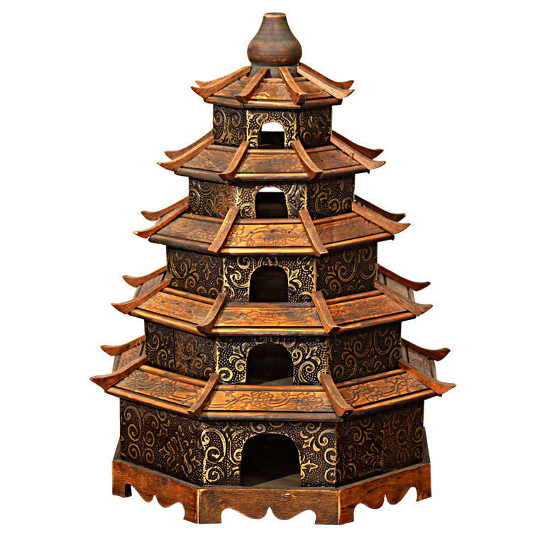 Chinese/Possible Japanese Pagoda Bird House at 1stDibs | japanese ...
