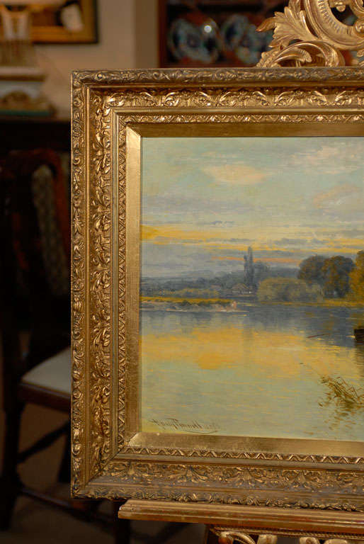 English Oil On Canvas Landscape Painting, Signed Harry Pennell at 1stDibs