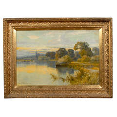 English Oil On Canvas Landscape Painting, Signed Harry Pennell at 1stDibs