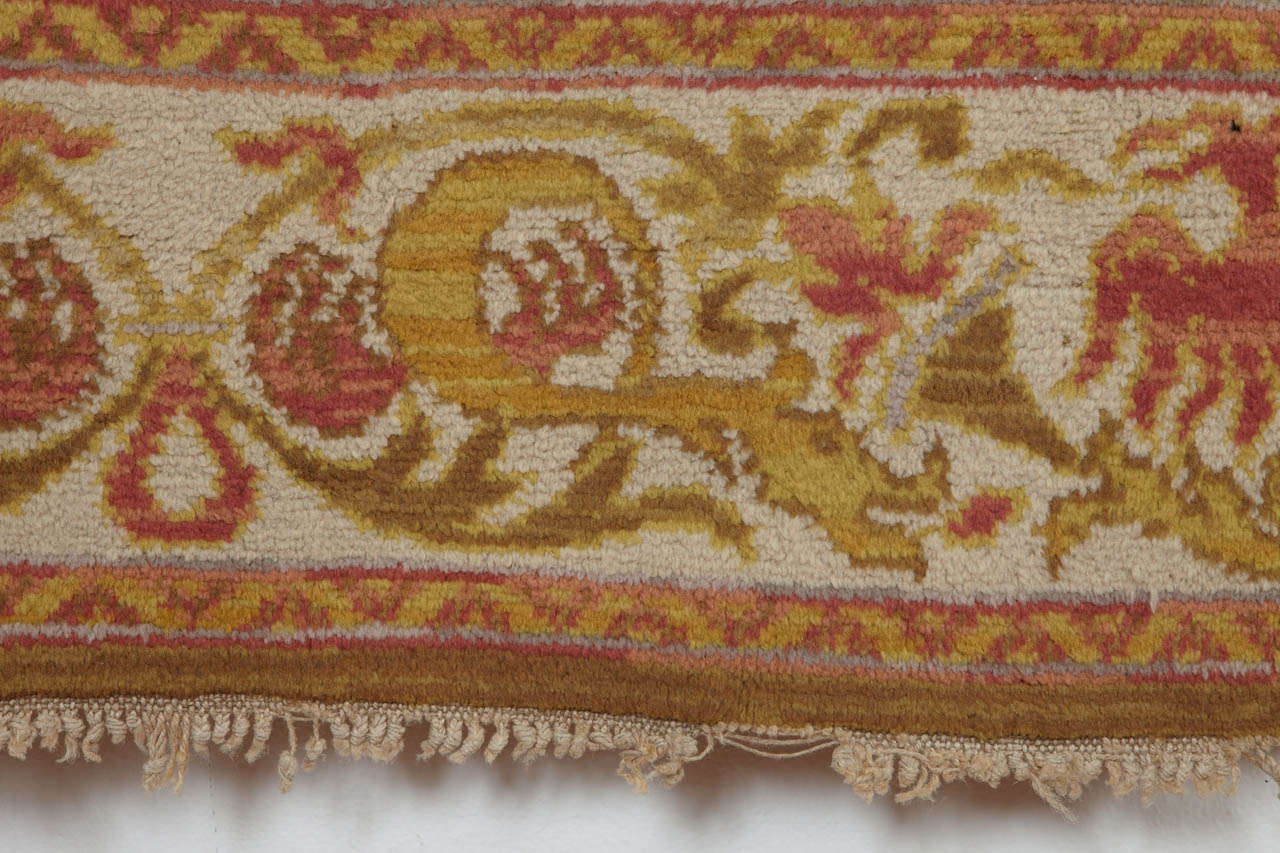 Vintage Spanish Cuenca Rug with Renaissance Wreath Pattern For Sale at ...