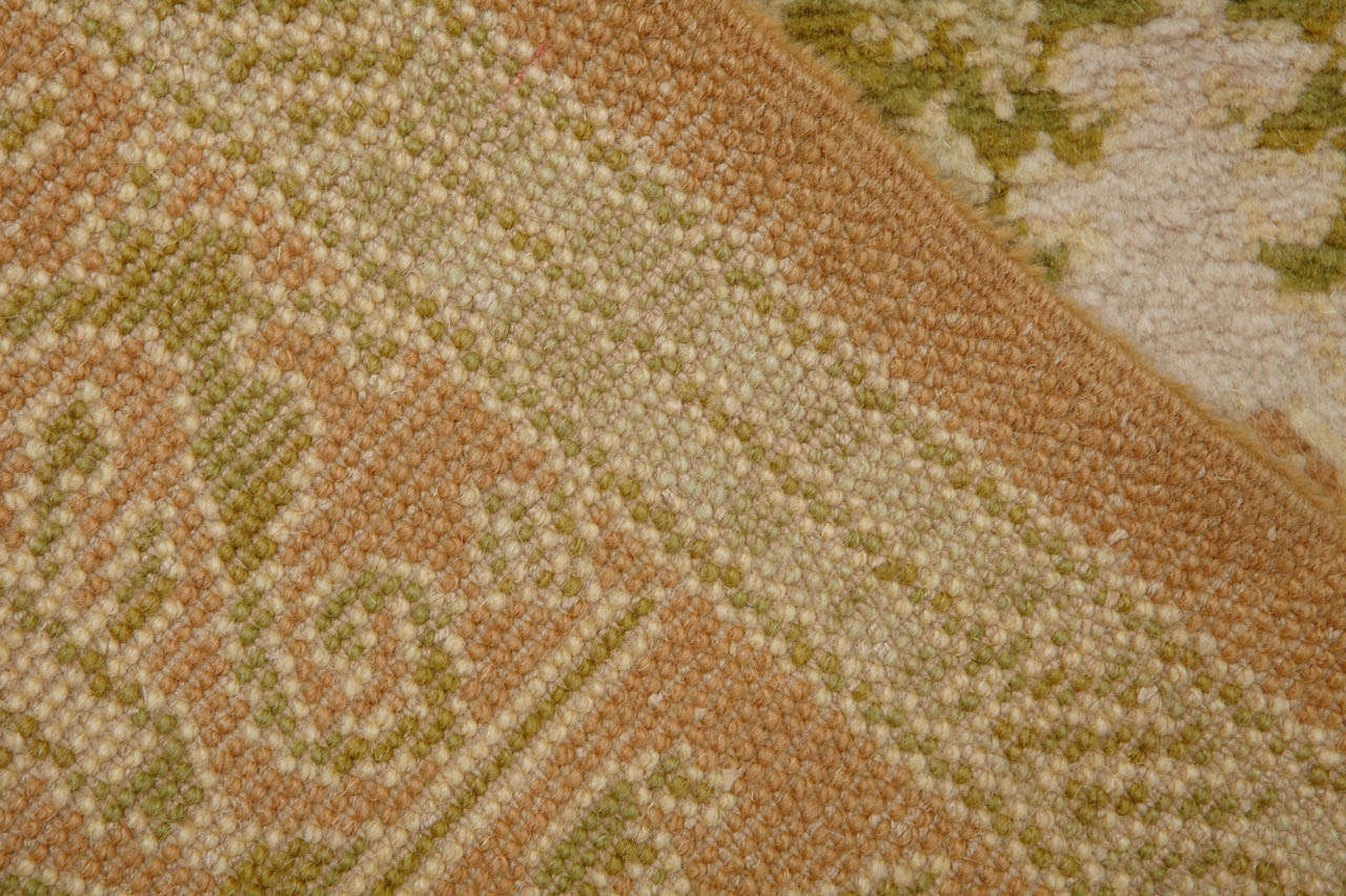 Vintage Spanish Cuenca Rug with Renaissance Wreath Pattern For Sale at ...