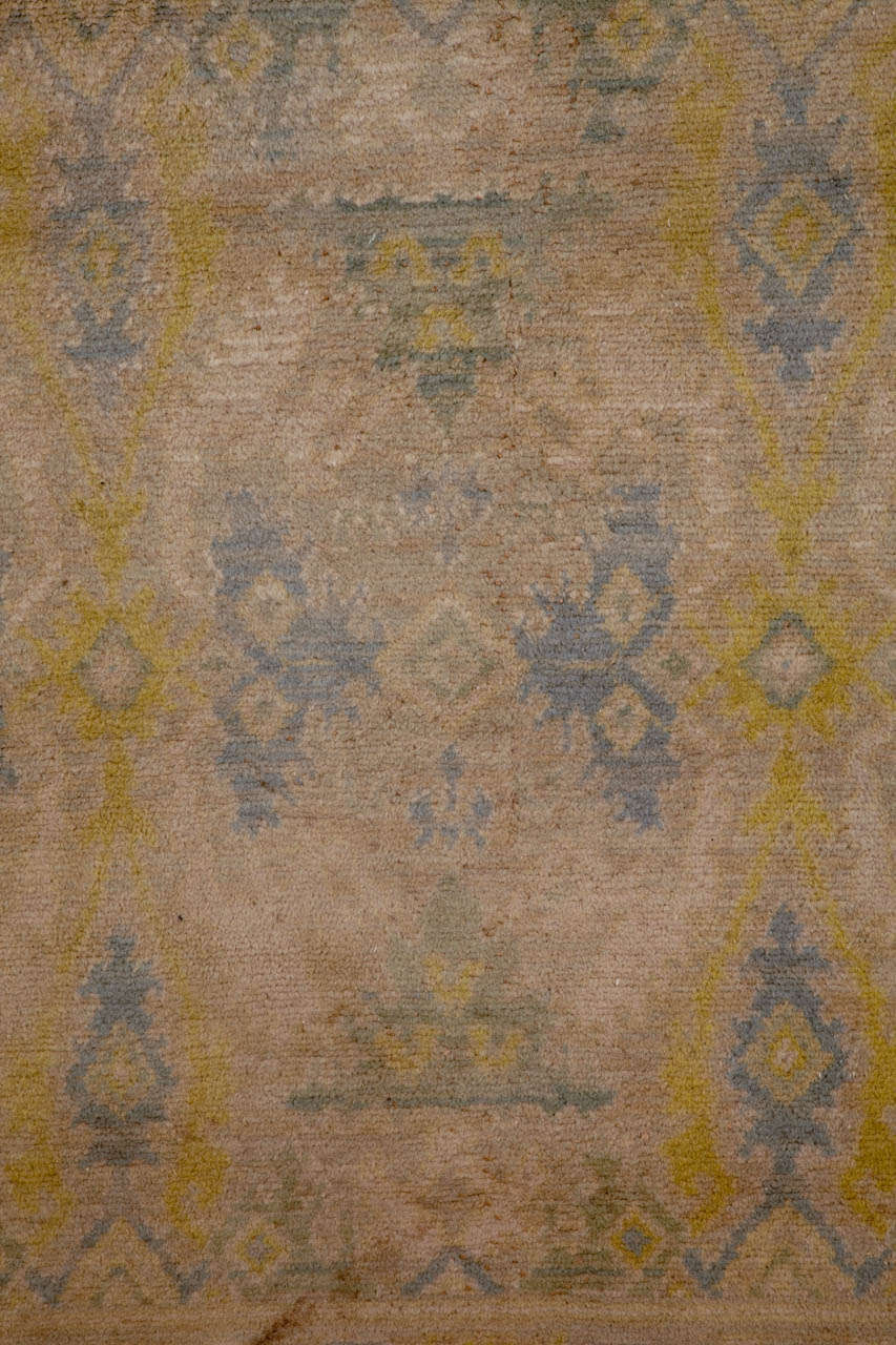 Vintage Spanish Cuenca Rug with 16th Century Lotto Oushak Pattern For ...