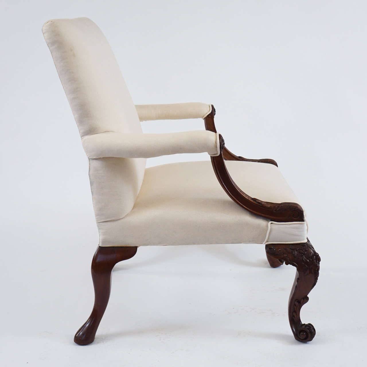 Pair of George II Style Gainsborough Library Chairs by Henry Samuel ...