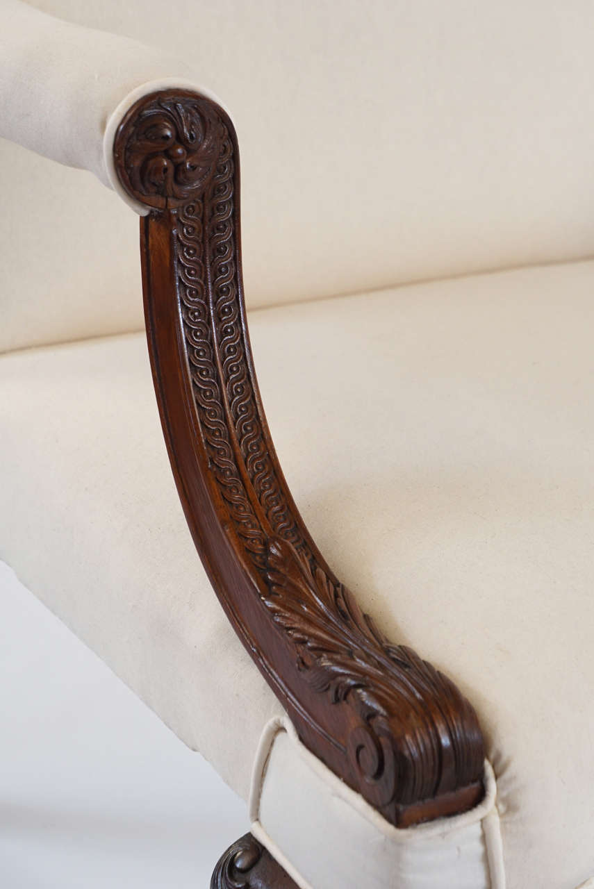 Pair of George II Style Gainsborough Library Chairs by Henry Samuel ...