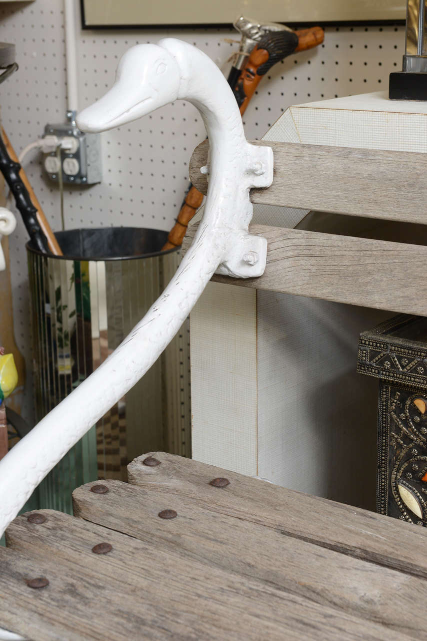 Cast Iron Swan Park Bench at 1stDibs | cast iron swan bench, swan ...