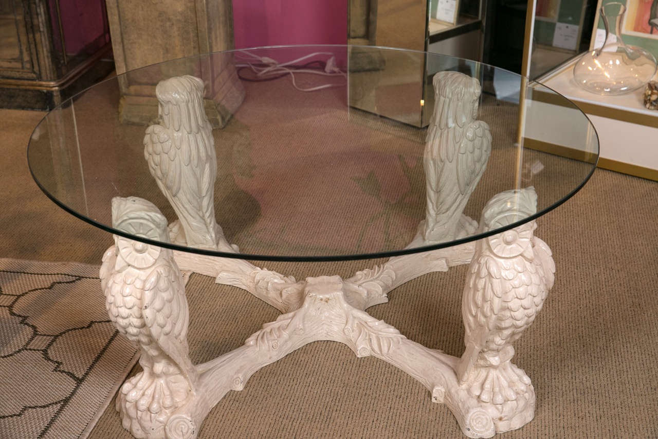 Mid-Century Owl Base Coffee Table For Sale at 1stDibs | owl coffee ...