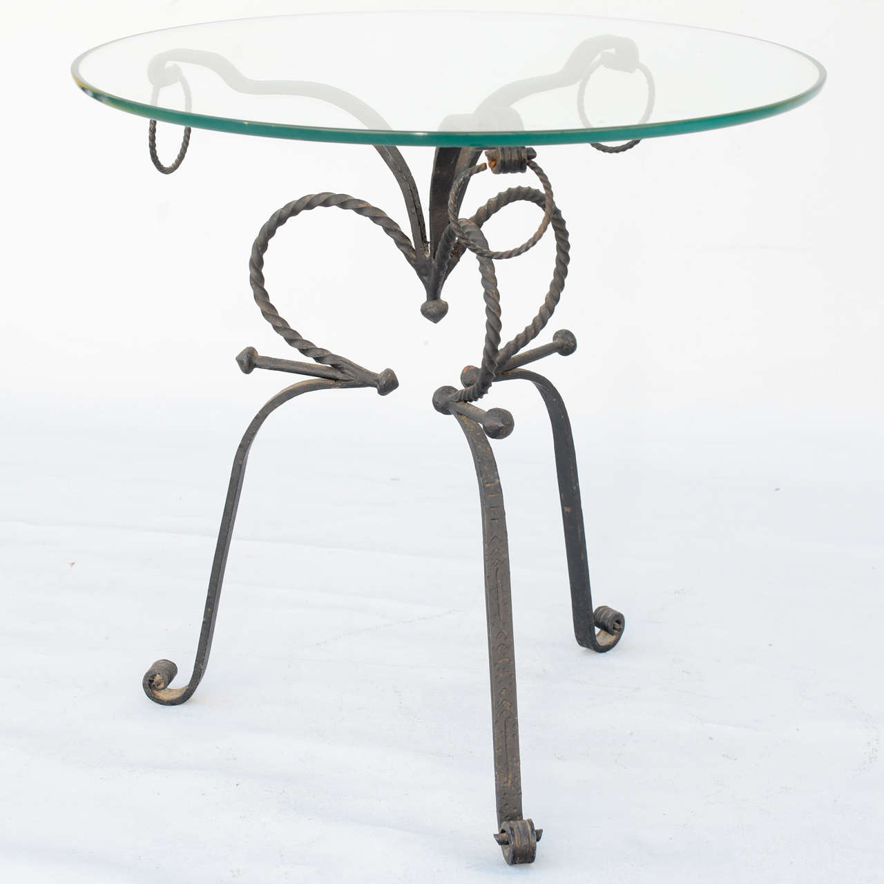 Unusual Wrought Iron Table For Sale at 1stDibs