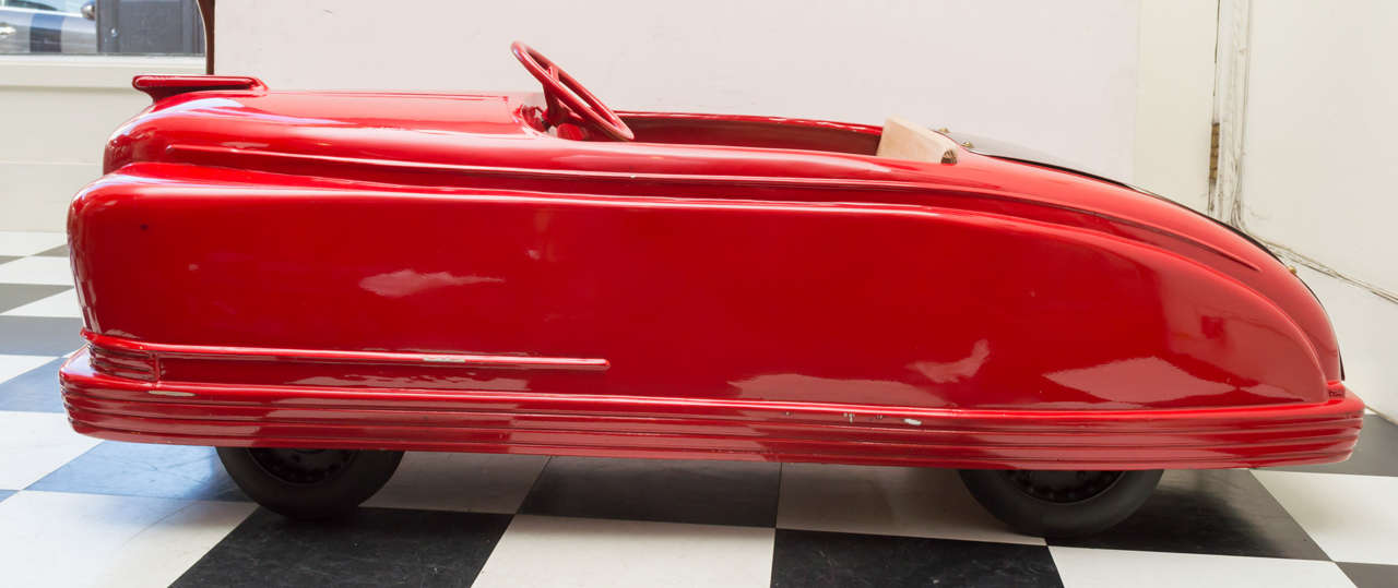 Late 1940s American Amusement Park Car, "Little Red Convertible" For ...