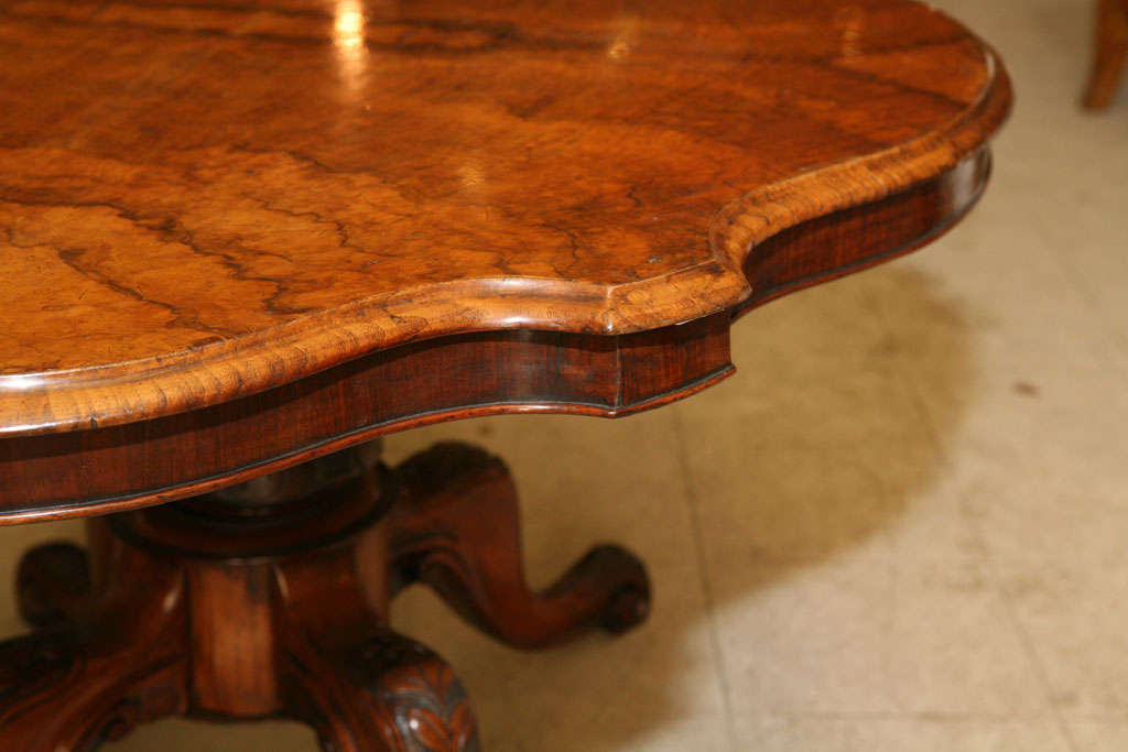 English Walnut Center Table For Sale at 1stDibs