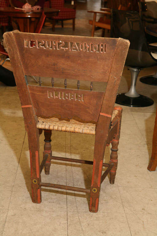 Scandinavian Folk Art Chair For Sale at 1stDibs