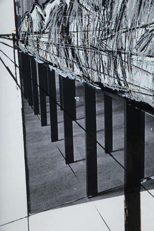 Christo "Wrapped Statues" Silkscreen/Photo-Collage, circa 1988 at 1stDibs