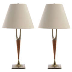 Wishbone Table Lamp by Laurel at 1stDibs | laurel wishbone lamp