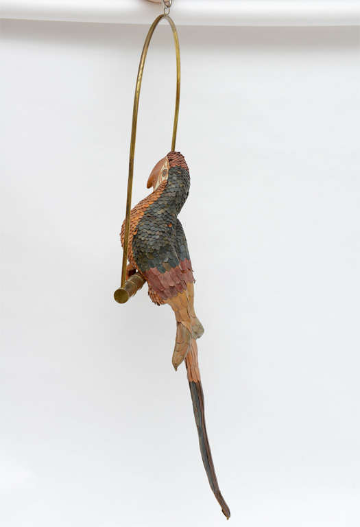 Vintage Leather Parrot by Federico Mexico For Sale at 1stDibs | leather ...