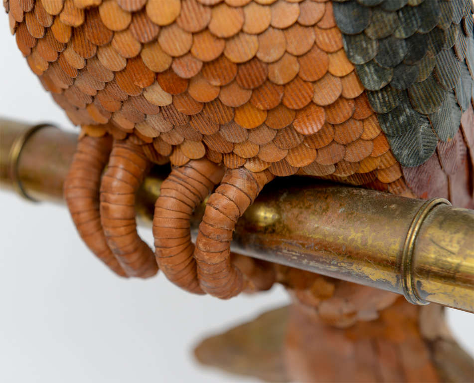 Vintage Leather Parrot by Federico Mexico For Sale at 1stDibs | leather ...