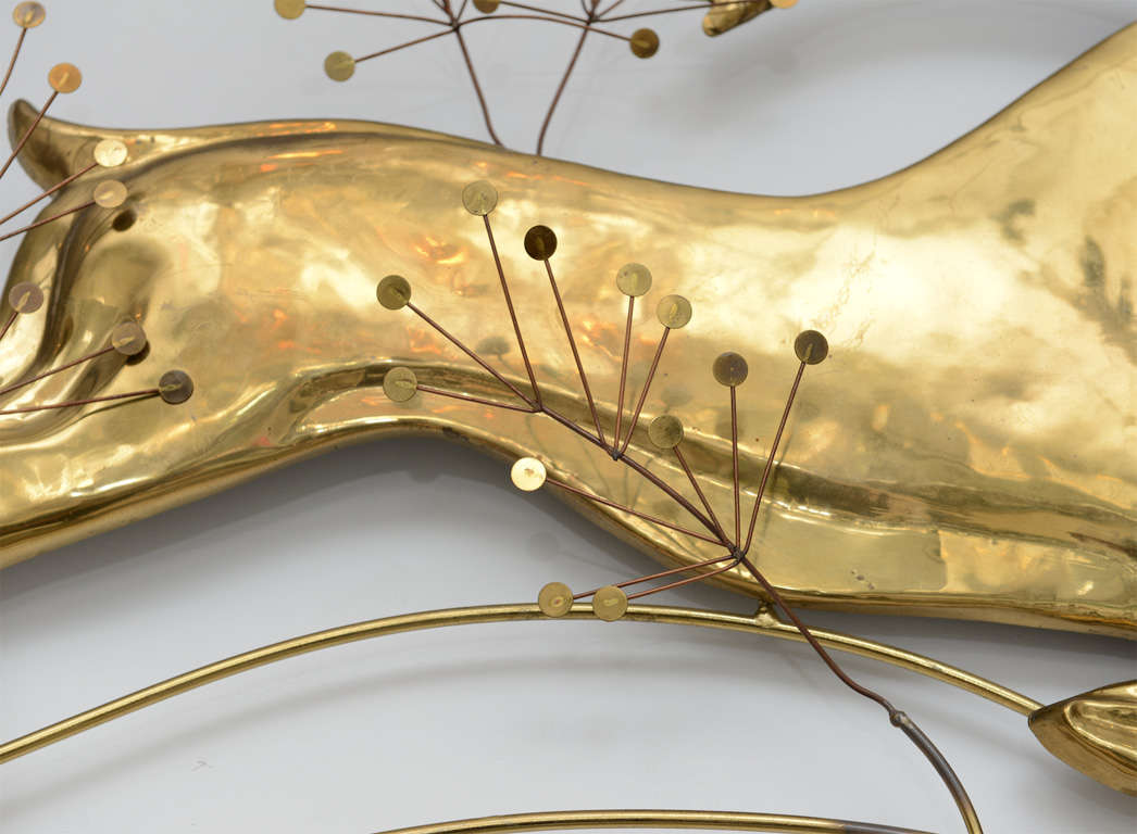 C. Jere Signed Gazelle Wall Sculpture at 1stDibs