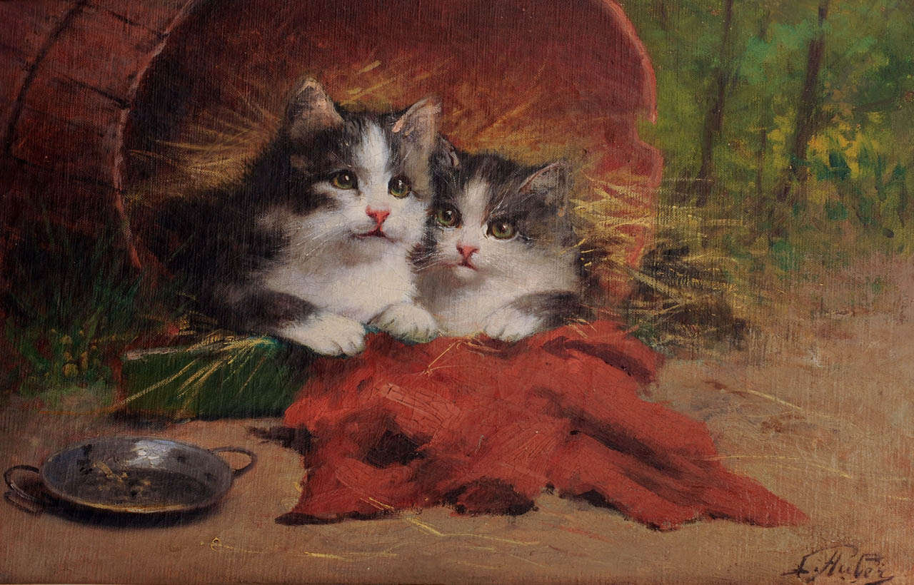 A French Impressionist Oil Painting by Léon-Charles Huber (1858-1928 ...