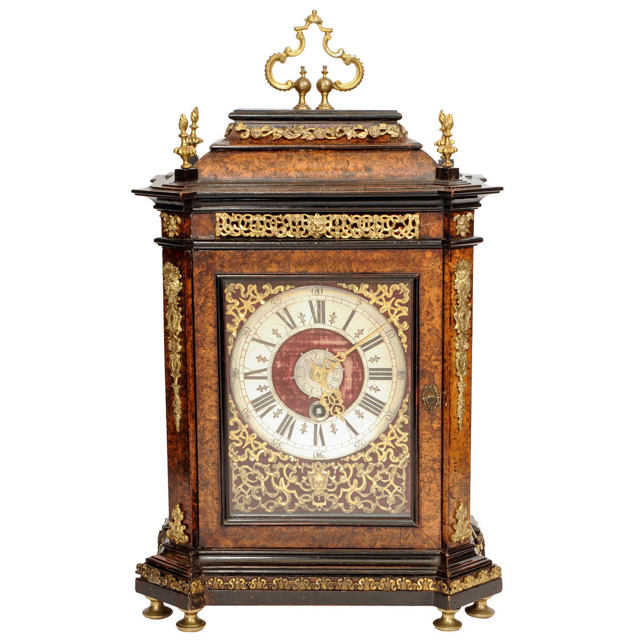 Swiss Mulberry Table Clock For Sale at 1stDibs | swiss table clock