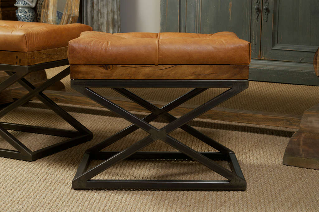 A pair of campaign stools at 1stDibs