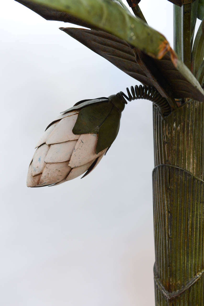 Painted Tole Freestanding Palm Tree Sculpture at 1stDibs | palm tree ...