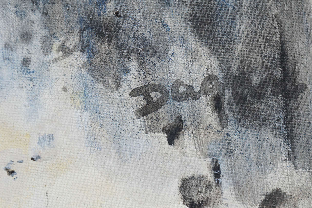 Abstract Painting on Canvas by Geula Dagan at 1stDibs