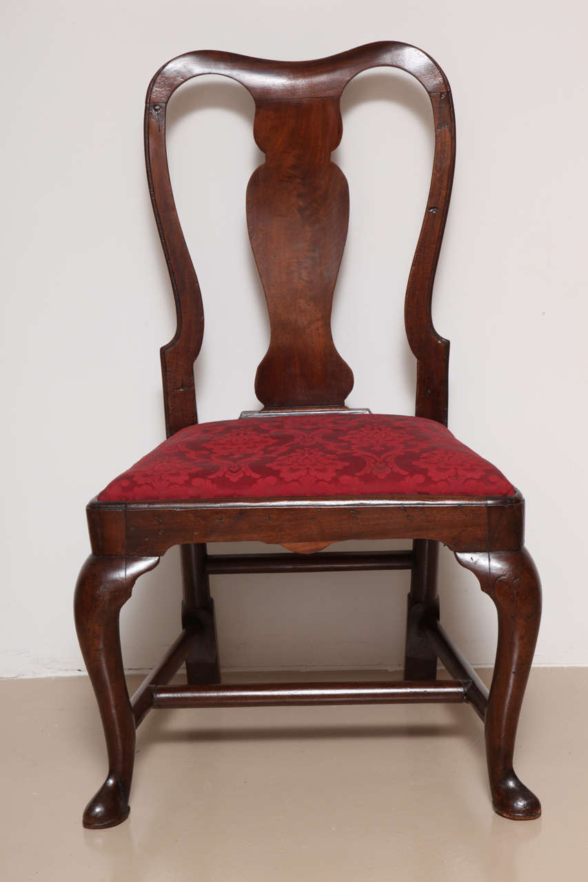 18th Century American Queen Anne Mahogany Side Chair For Sale at ...