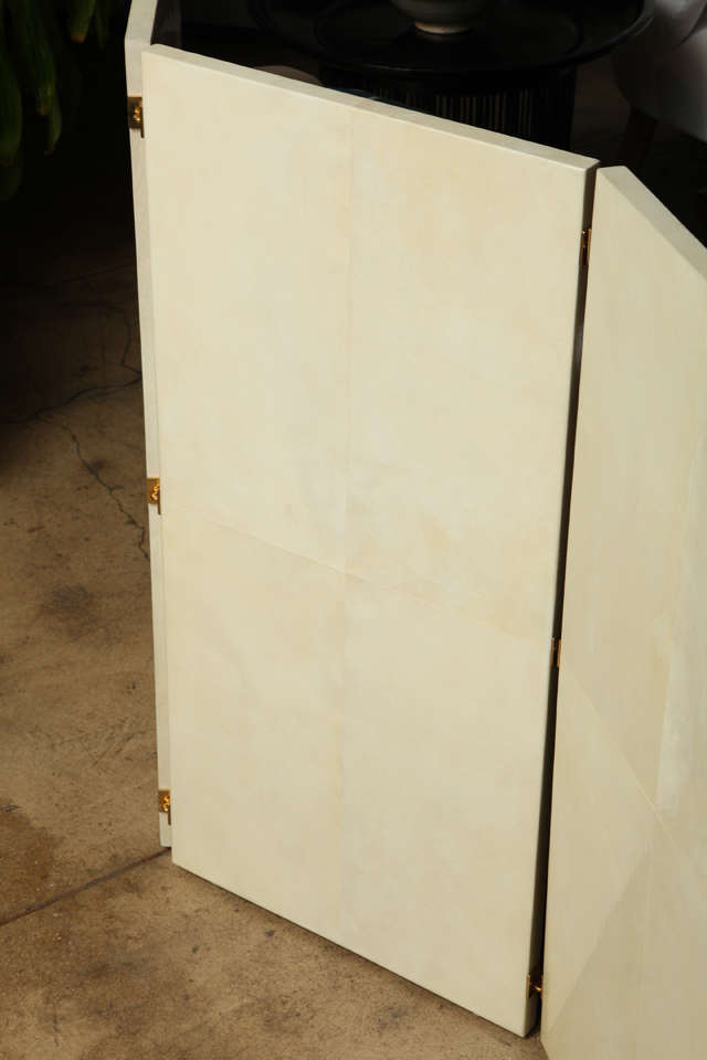 Parchment Panel Screen at 1stDibs