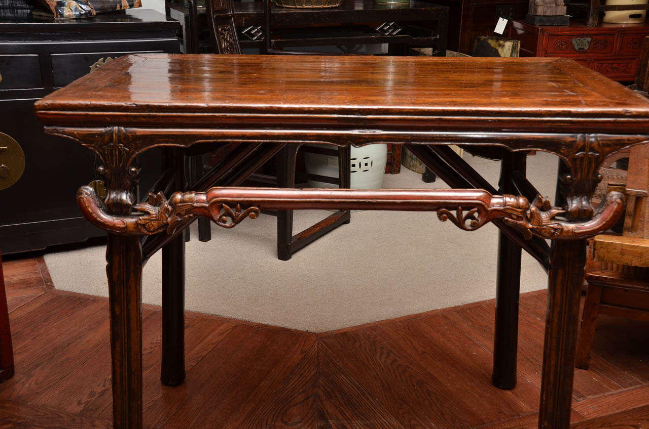 Mid-19th Century Q'ing Dynasty Collapsable Side Table with Weaponry ...