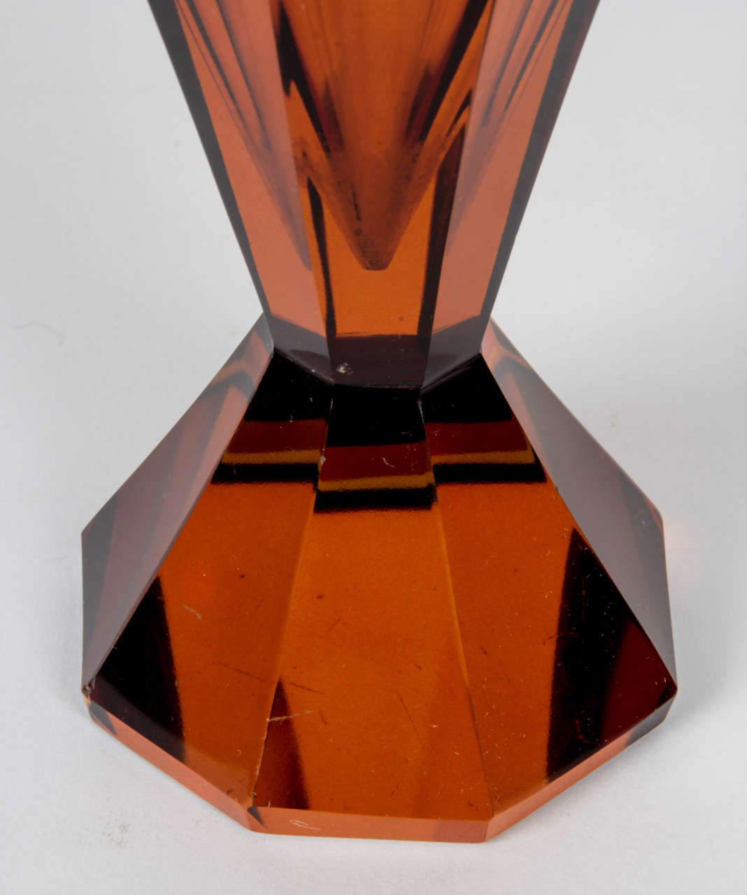 Czech Cubism / Art Deco Panel-cut crystal vase c. 1912-25 For Sale at ...