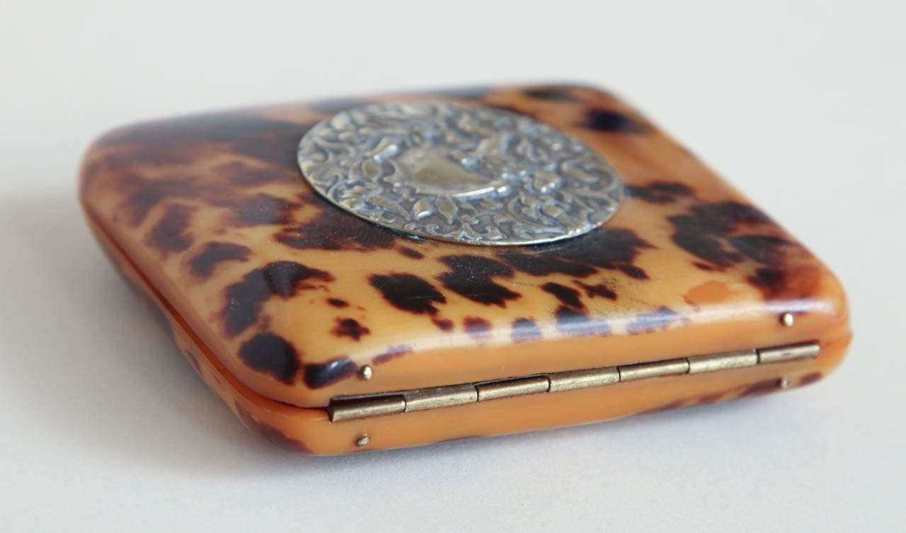 Art Deco Faux Tortoiseshell Cigarette Case by Holy Frères at 1stDibs ...