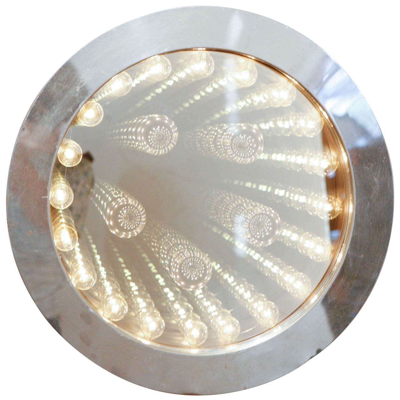 Curtis Jere Infinity Light Mirror at 1stDibs
