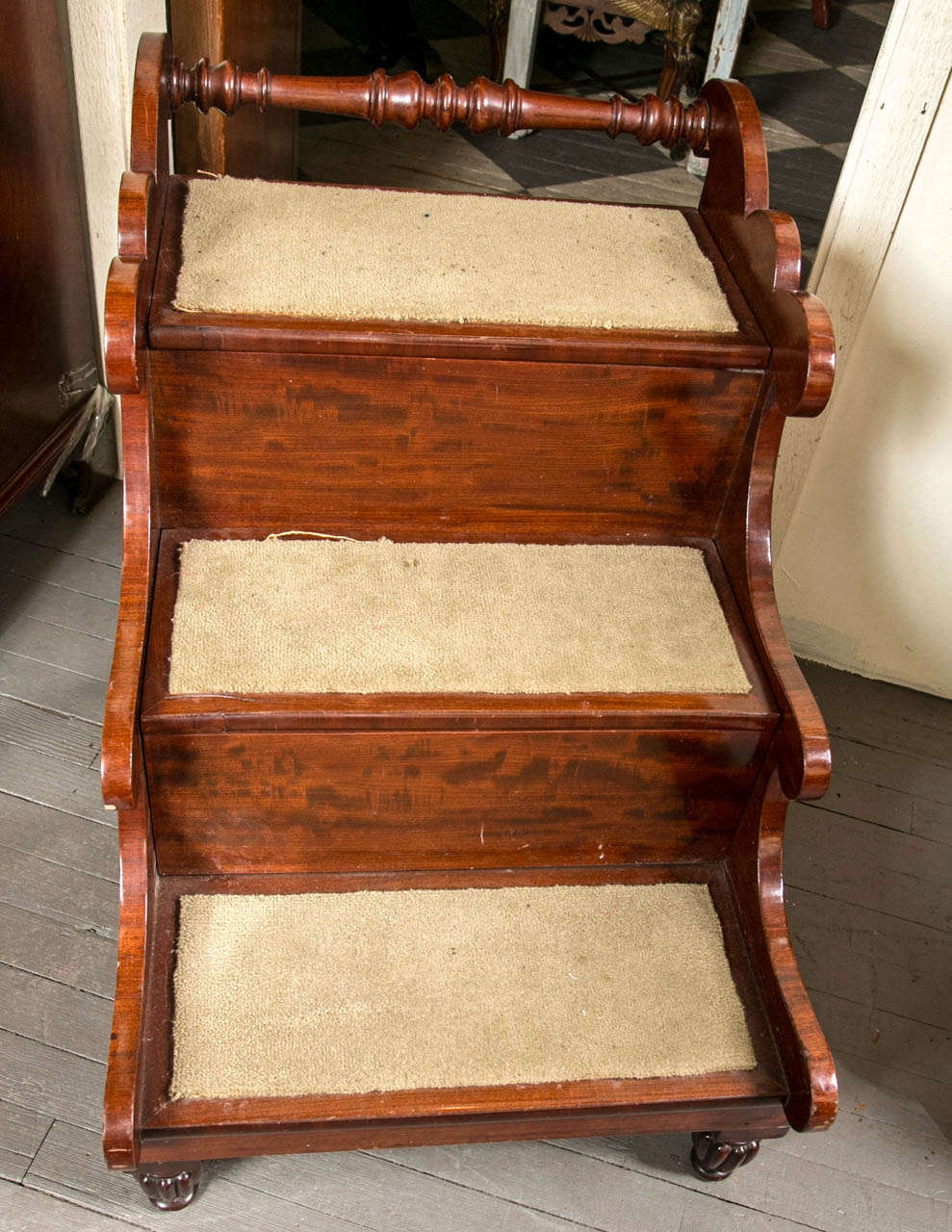 William IV Mahogany Bedside Steps at 1stDibs | bedside stairs, antique ...