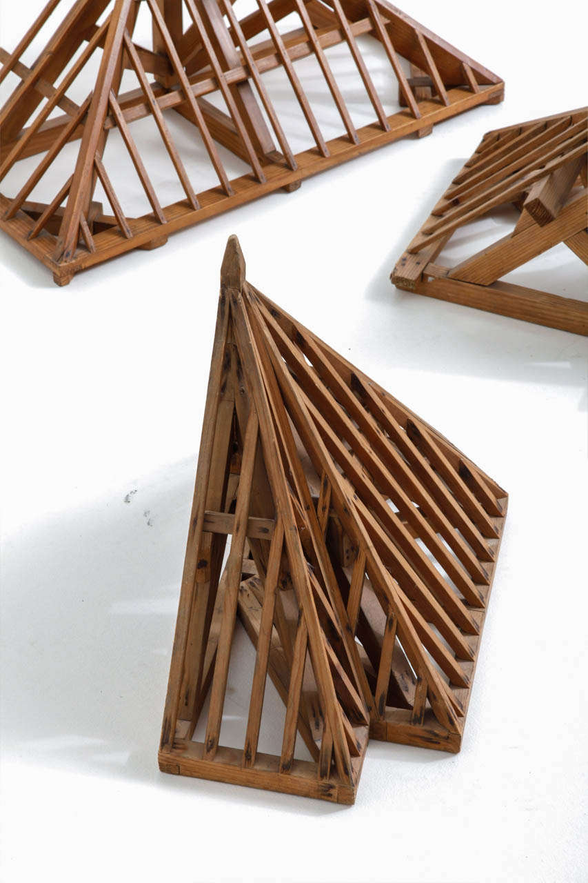 Architectural Models of a Roof Construction "Charpente" For Sale at 1stDibs