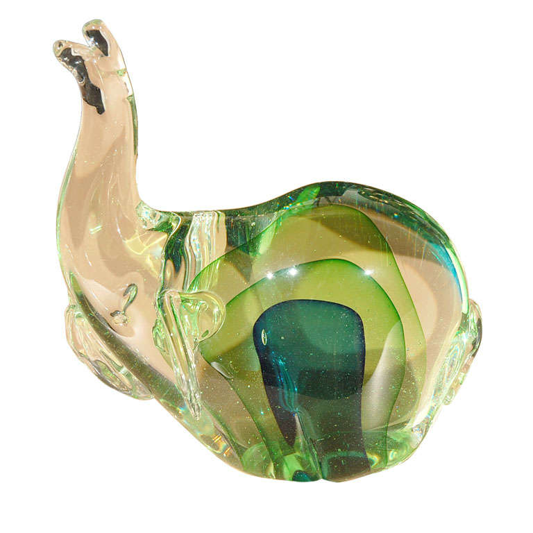 Murano Glass Elephant Sculpture For Sale at 1stDibs | murano glass ...