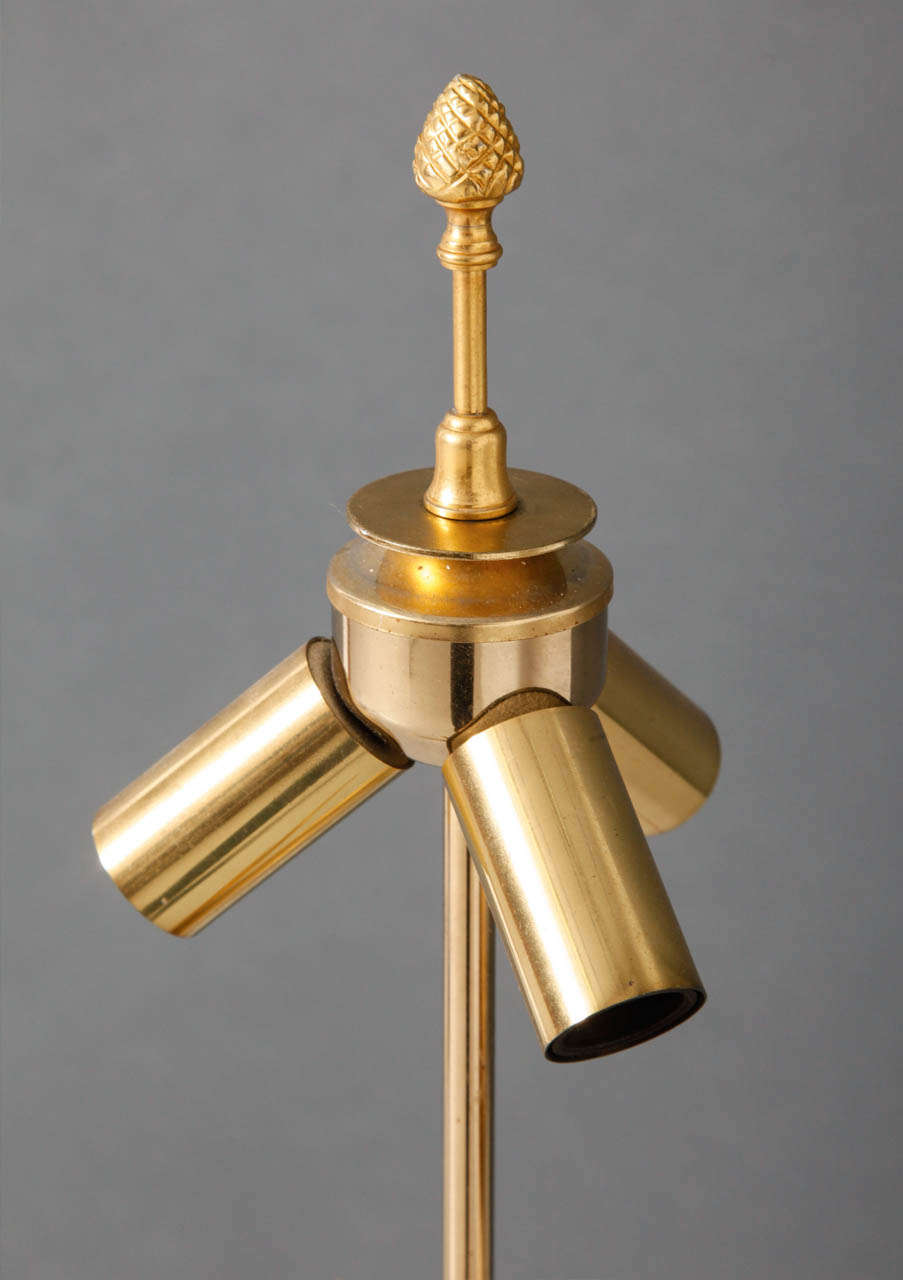 Maison Charles Palm Three Table Lamp, 1970s For Sale at 1stDibs