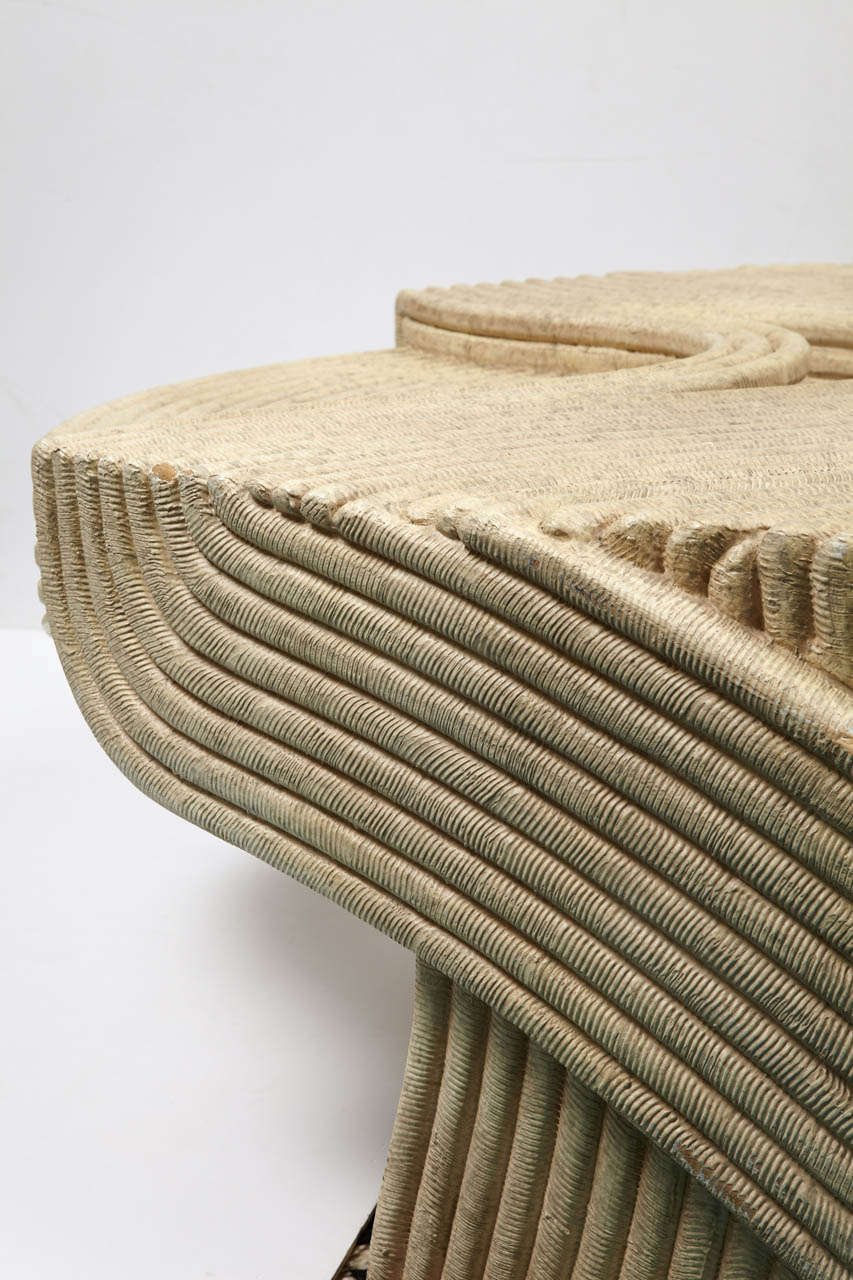 1970's "Rope" Coffee Table at 1stDibs | rope table, table rope, table ...