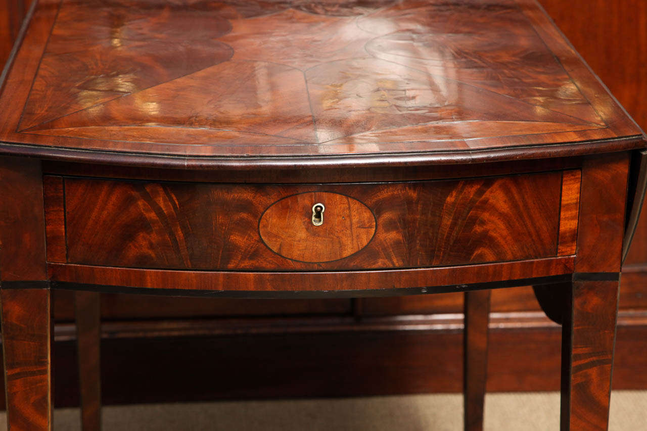 Rare Chippendale Period Inlaid Mahogany Pembroke Table, English, circa ...