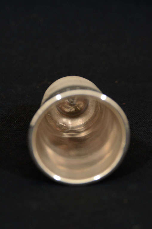 English Sterling Silver "Just A Thimble Full" Shot Cup at 1stDibs